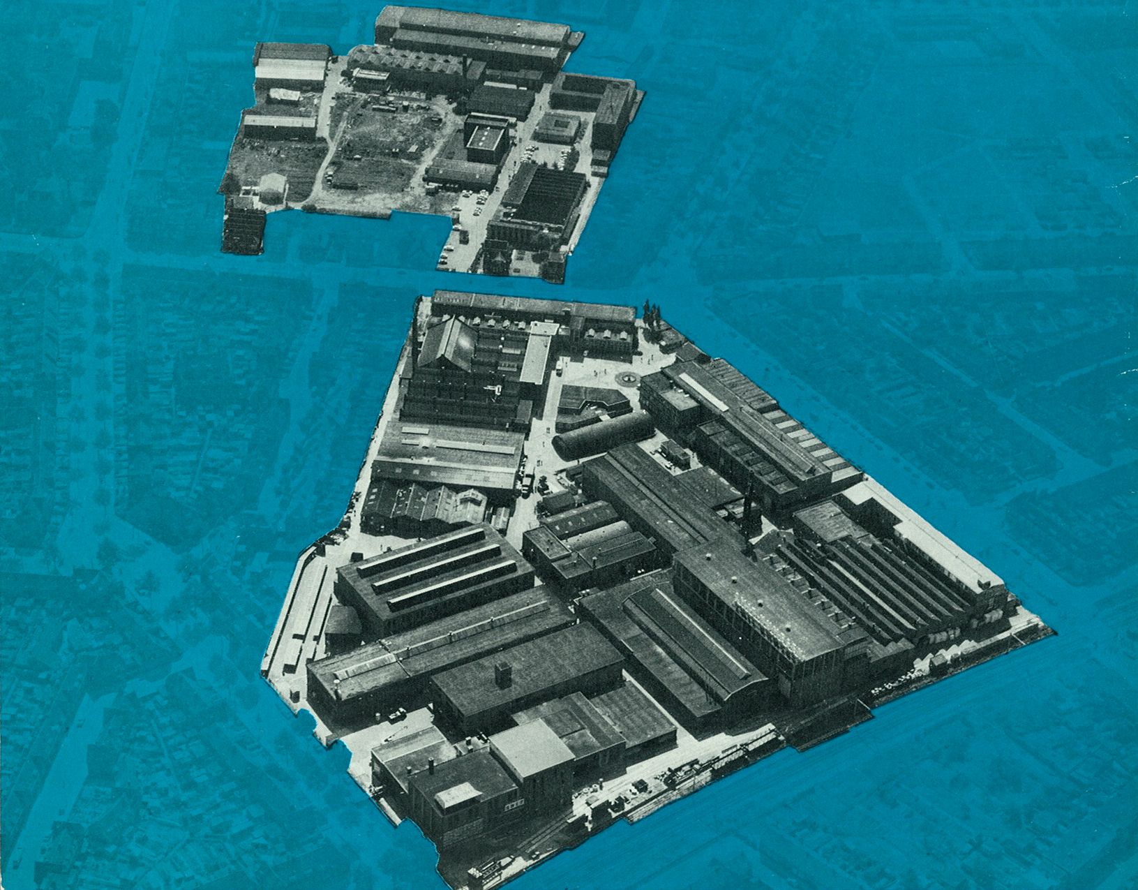 Luchtfoto's Willem Smit & Co's Transformatoren fabriek